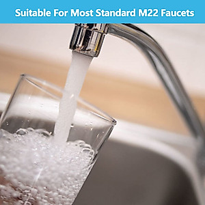 20 Pack Faucet Aerator, Faucet Flow Restrictor with Washers Replacement Parts Insert Sink Aerator for Bathroom or Kitchen, (Red, 2.2 GPM)