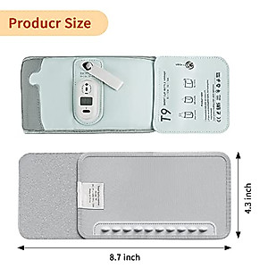 Portable Baby Bottle Warmer for Travel,Baby Milk Heat Keeper with LCD Display Portable Baby Bottle Warmer for Home Car Outdoor Use (Blue)