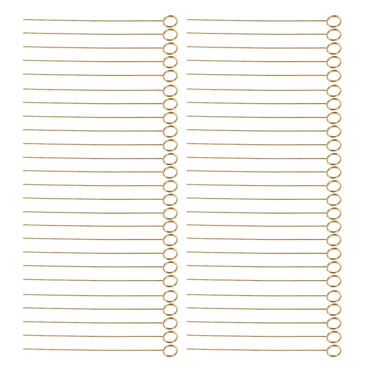 JUOPZKENN 50pcs Floral Picks Clips Reusable Golden Metal Wire Floral Place Card Holder 6in Photo Memo Holder Pick for Wedding Engagement(Round)