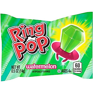 Ring Pop Individually Wrapped Bulk Lollipop Variety Party Pack – 20 Count Suckers w/ Assorted Fruity Flavors - Fun Candy for Kids - Hard Candy for Party Favors, Birthdays, Celebrations & Goodie Bags