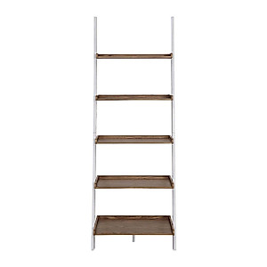 Convenience Concepts American Heritage Bookshelf Ladder, Driftwood/White