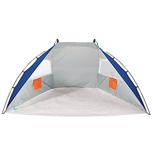 RIO Brands Beach Portable Sun Shelter, Blue, Large