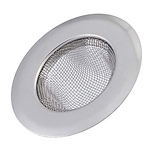 Sink Tub Strainer Screen Stainless Steel Fits 3"- 3 1/2" Drains - Kitchen Tools