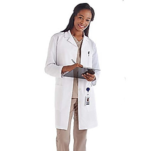 Meta 15113 Fundamentals Women's 37" Lab Coat White XS