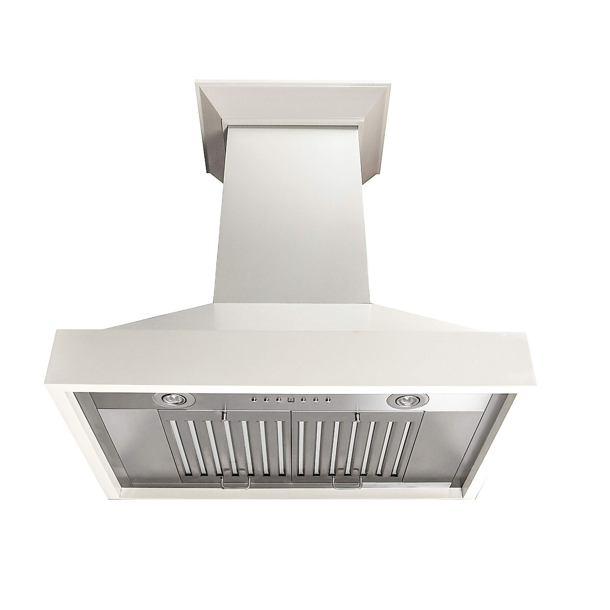 ZLINE 30 in. Wooden Wall Mount Range Hood in Cottage White - Includes Motor