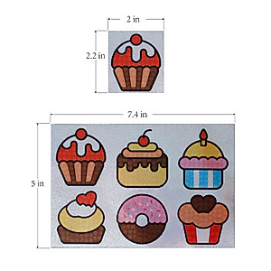 C CRYSTAL LEMON Diamond Painting Kits - Diamond Painting Stickers Kit with 2 Cards and 12 Diamond Stickers- Multicolored Paint with Diamonds for Girls and Boys