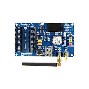 sb components Raspberry Pi Pico with Pico 2G Expansion Quad-Band GSM/GPRS/GNSS Expansion for Raspberry Pi Pico, Adds Cellular and GPS Support to The Pico