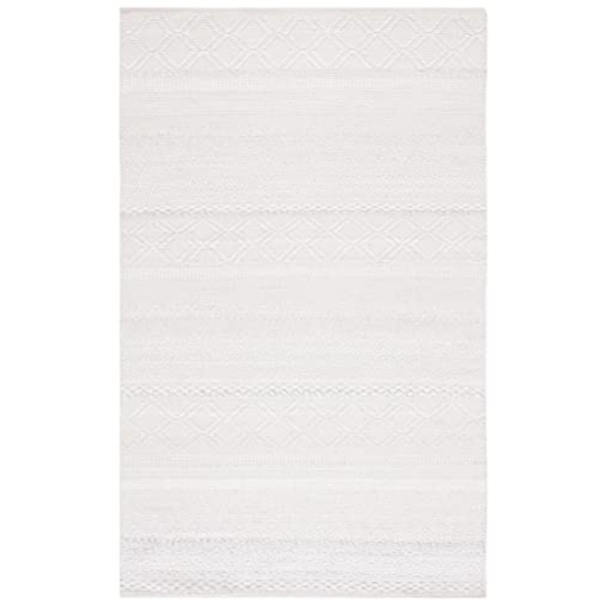 Safavieh Natura Collection 8' x 10' Ivory NAT934A Handmade Moroccan Farmhouse Boho Area Rug
