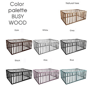 BUSYWOOD Montessori Toddler Bed - Floor Bed Frame Montessori- Girl Bed Frame- Toddler Floor Bed Frame Montessori - Toddler Boy Bed Frame - Twin Floor Bed Frame - Full, Queen, King, Small (Model 20)