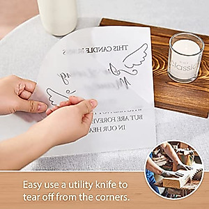 AW BRIDAL Sympathy Gifts Memorial Candle Acrylic & Wooden In Loving Memory Wedding Signs, Memorial Bereavement Gifts for Loss of Loved One Mother Father