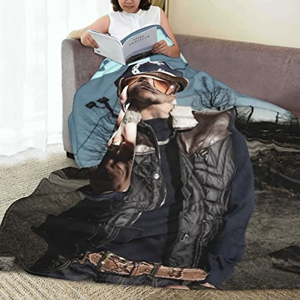 Flannel Blanket August Alsina Soft Lightweight Throw Blanket Warm Durable Sofa Couch Decor Beding 50"X40"