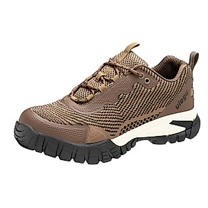 Hiking Shoes for Men Waterproof Lightweight Non Slip Comfortable Breathable Work Walking Trekking Trails Rain Outdoor Ankle Boots impermeable antideslizantes Zapatos de senderismo para Hombre Brown