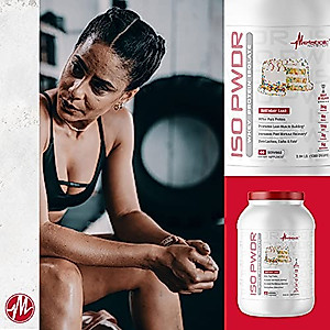 Metabolic Nutrition Whey Protein Isolate ISO PWDR Strawberry Cream, 3.04lb, 23 Servings, 26g Protein, Fast Digesting, Zero Carbs, Delicious Flavor, Very Low Carbs & Fat, Zero Lactose
