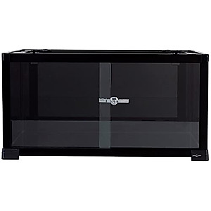 REPTI ZOO Glass 15 Gallon Reptile Tank 24" X 12" X 12", Black-Tinted ECO Reptile Terrarium