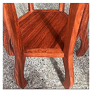 GLOOOB Bonsai Pedestal Wooden Plant Display Stand Plant Stand Flower Pot Holder Shelf Indoor Planter Display Shelving for Balcony Living Room Vase Bonsai Base (Size : Small)