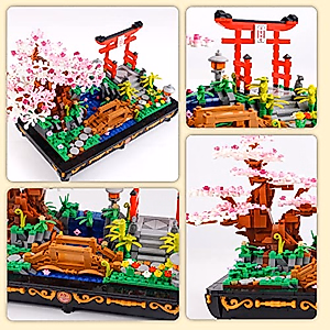 Cherry Blossom Bonsai Tree Building Sets,Japanese Style Sakura Tree Mini Building Blocks(1286 PCS),Enjoy Your Own Beautiful Display Show,Meaningful Bonsai Tree kit Present for Kids and Adults