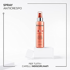 KERASTASE Discipline Fluidissime Anti-Frizz Spray | Hair Smoothing & Heat Protectant Spray | Illuminates Shiny Hair | With Morpho-Keratine and Conditioning Agents | For Styled Hair | 5.1 Fl Oz
