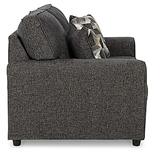 Signature Design by Ashley Cascilla Casual Loveseat, Dark Gray