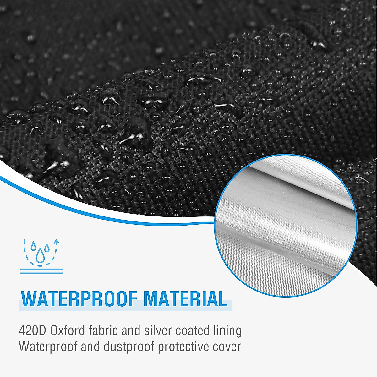 Kingling Outdoor Cooler Table Cover for Keter Cooler Table, Waterproof Patio Storage Cooler Table Outdoor Side Table Covers - 18''L x 18''W x18''H