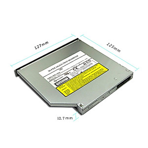 OSGEAR Internal Thick 12.7mm SATA 8X DVDRW CD DVD RW ROM Burner Writer Laptop Replacement PC Mac Tray Loading Drive for Asus Acer HP Dell Lenovo Samsung Sony