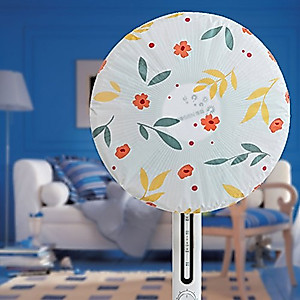BESPORTBLE Washable Floor Fan Dust Cover Fan Protection Cover Reusable Accessories Supplies(Floral) Summer Fan