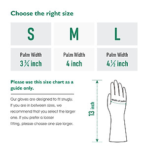 COOLJOB 3 Pairs Colorful Household Gloves with Cotton Liner & Non-slip Grip, Water Resistant Reusable Dish Washing Rubber Gloves for Kitchen & Bathroom Cleaning, Large