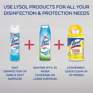 Lysol Disinfectant Wipes, Multi-Surface Antibacterial Cleaning Wipes, For Disinfecting and Cleaning, Lemon and Lime Blossom, 80 Count (Pack of 2)​