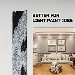 Lichamp 10 Pack Black Painters Tape 1 inch, Medium Adhesive Black Masking Tape Bulk Multi Pack, 1 inch x 55 Yards x 10 Rolls (550 Total Yards)