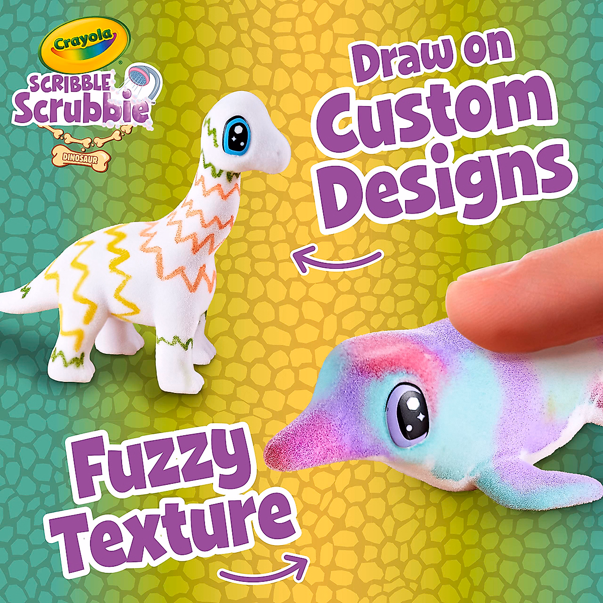 Crayola Scribble Scrubbie Pets Dinosaur Waterslide, Dinosaur Toys for Kids, Pet Grooming Toy, Gifts for Boys & Girls, Ages 3+