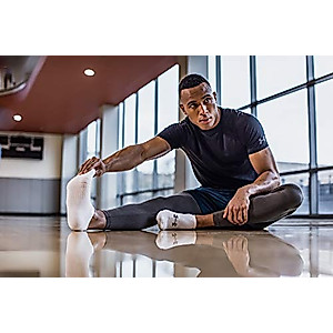 Under Armour Adult Training Cotton No Show Socks, Multipairs , White (6-Pairs) , Large