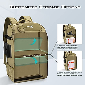 KastKing Karryall Fishing Tackle Backpack with Rod Holders 4 Tackle Boxes,40L Large Storage Water-resistant Fishing Bag Store Fishing Gear and Equipment for Fishing,Camping,Hiking,Outdoor Sport