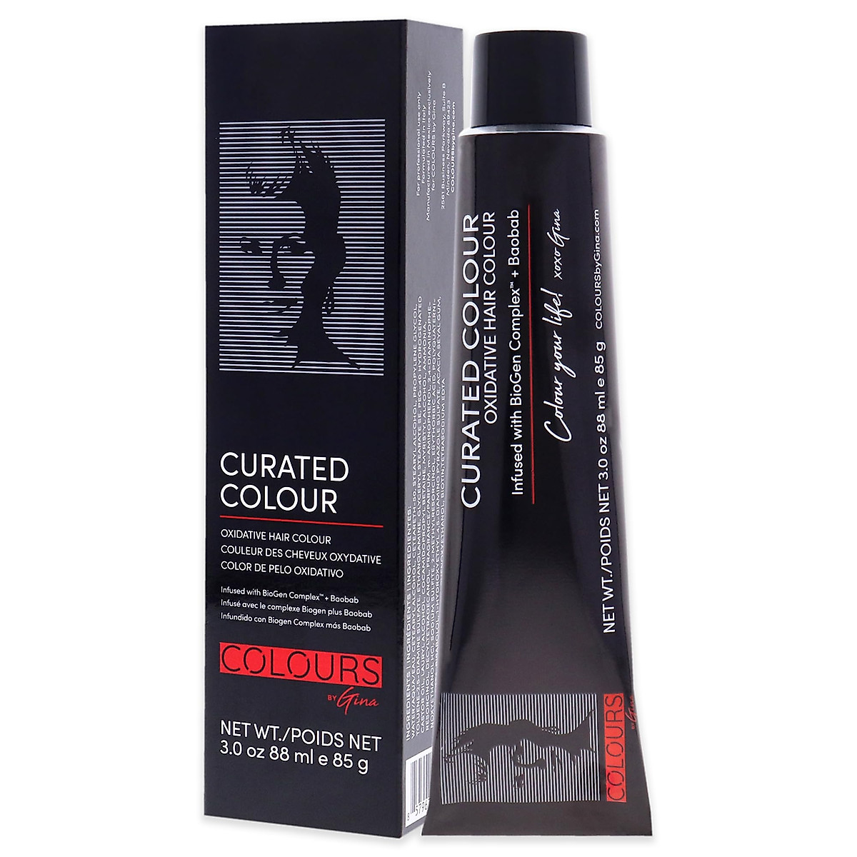 Colours By Gina Curated Colour - 2.0-2N Darkest Natural Brown by Colours By Gina for Unisex - 3 oz Hair Color
