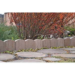 2 Pieces Edge Old Wood Board Stone MOLDS Edging Border Mould Garden Path #BR03