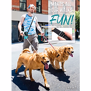 Lesotc Dog Water Bottle, Portable Dog Water Dispenser, Leak Proof Dog Travel Water Bottle, Squeeze Pet Water Bottle for Walking On The Go, Dog Hiking Accessories for Outdoor, Hiking, Travel