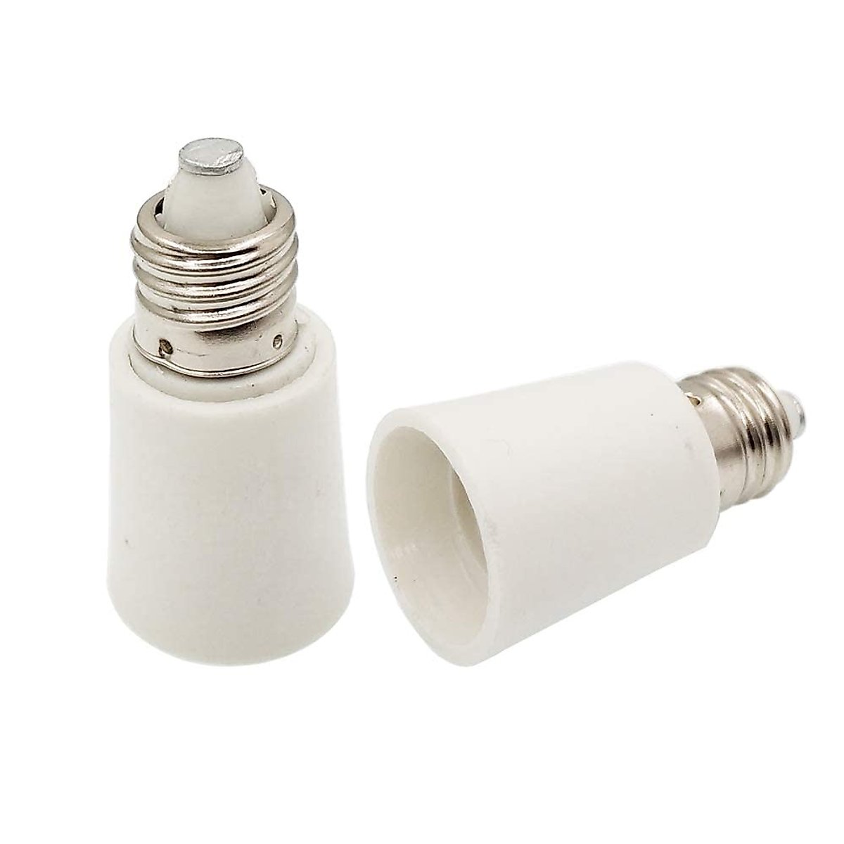 10pcs E-Simpo E11 to E11 Mini Candelabra Light Socket Base e11 led lamp Holder Adapter Extender Converter Extension(10pcs E11 to E11 Extender)