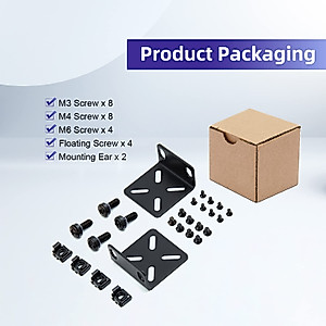PhyinLan Rack Mount Kit Universal 1U Rack Ears with Adjustable Holes Distance, Compatible for Most Cisco, NETGEAR,Dell, D-Link, Linksys, TRENDnet and Buffalo Tech Switches