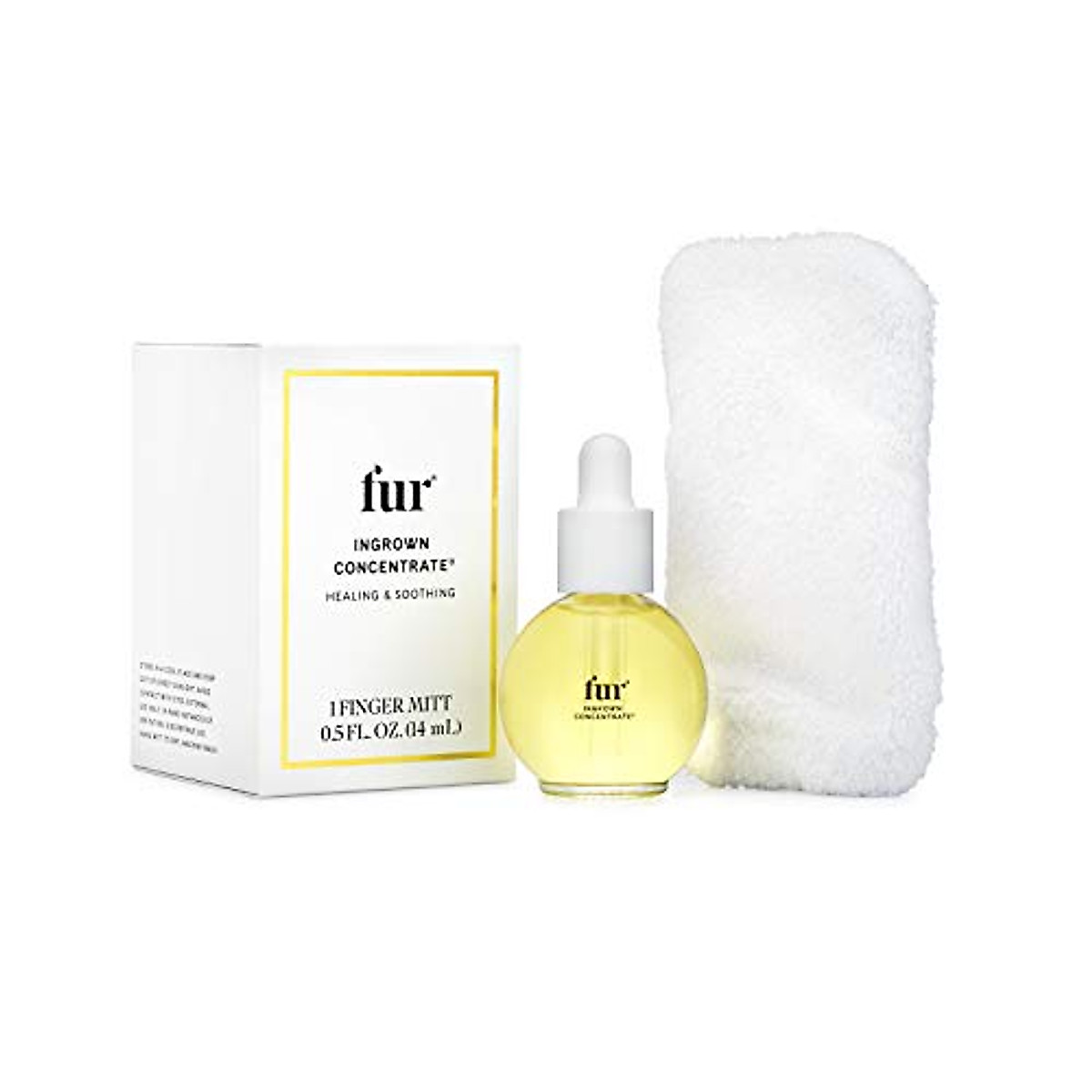 Fur Ingrown Concentrate: Ingrown Hair Treatment, Exfoliating Oil Kit for your Hair and Skin to Smoothe, Soothe and Treat Ingrown Hairs - 0.5 FL OZ