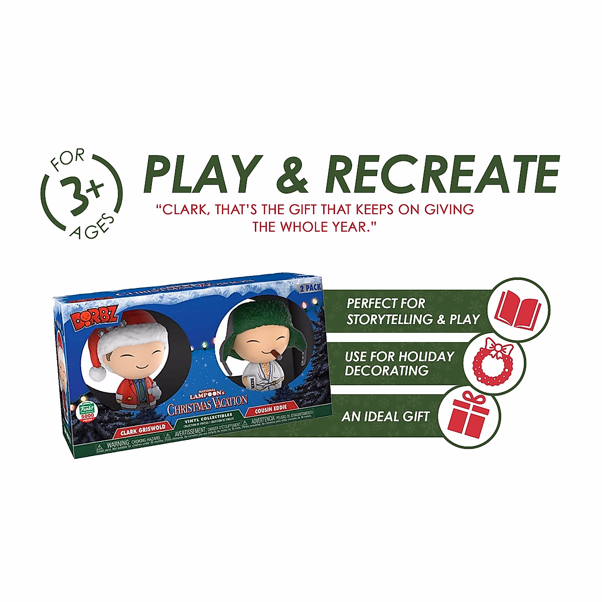 Christmas Vacation Funko Pop Christmas Vacation Figures - Includes Clark Griswold and Cousin Eddie - Vinyl Collection