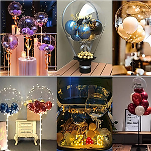 Clear Balloons for Stuffing, 15 Pack Wide Neck Pre Stretched Fillable BoBo Balloons for Stuffing EFAY