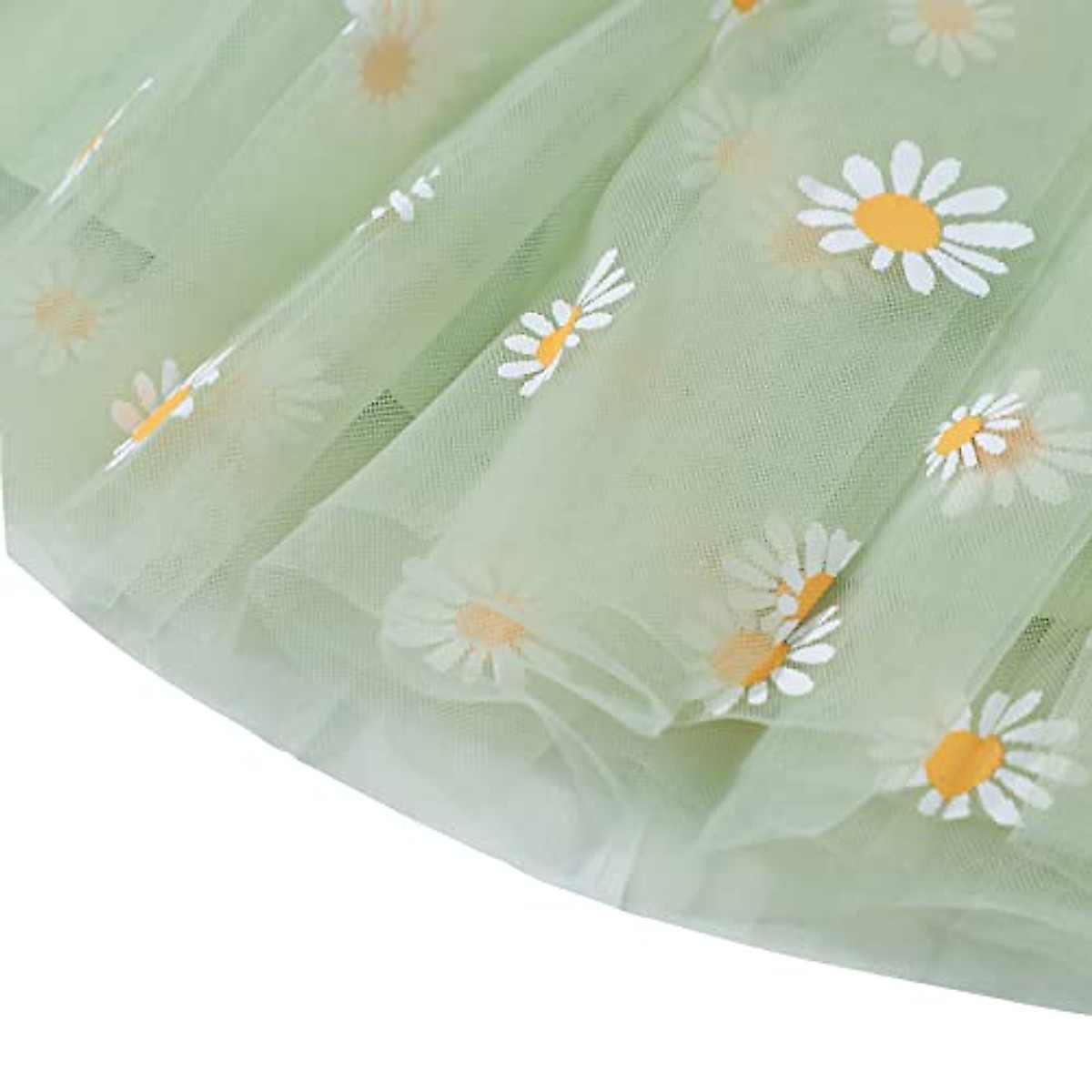 FRYAID Toddler Baby Girl Tutu Dress Tulle Lace Sleeveless Princess Sundress Summer Birthday Party Clothes Green