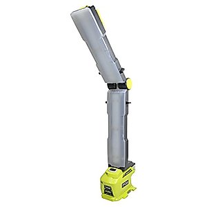 Ryobi P727 One+ 18 Volt 950 Lumen 270 Degree Rotating LED Work Light with Integrated Mounting Hooks (Battery Not Included, Light Only)