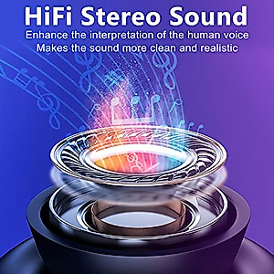 Bluetooth Headphones for Samsung Galaxy S22 Ultra Z Flip 3 Fold S22 S21 FE A13 True Wireless Earbuds Noise Canceling Deep Bass Stereo Sound Headset in-Ear with Mic for iPhone 13 14 Pro Max Purple