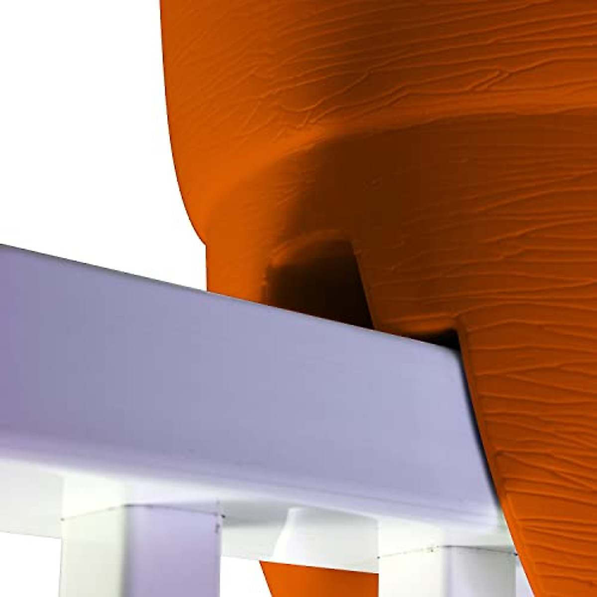 EMSCO Group Bloomers Railing Planter with Drainage Holes – 24" Weatherproof Resin Planter – Terracotta