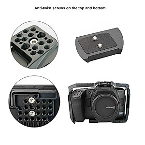 MAGICIRG Cage Kit for BMPCC 6K Pro + SSD Holder for Samsung T5 /T7 SSD