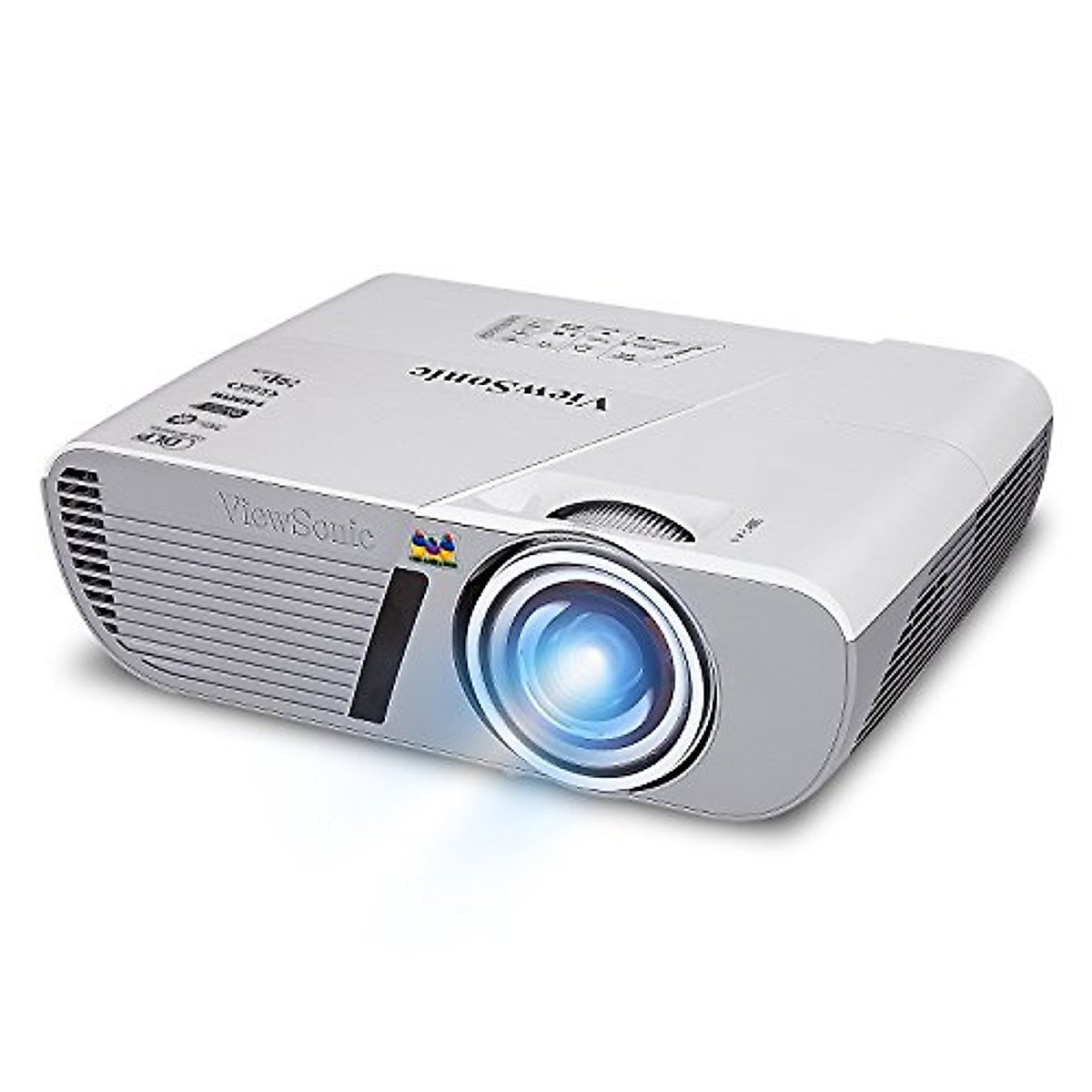 ViewSonic PJD5553LWS 3200 Lumens WXGA HDMI Short Throw Projector, One Size, White