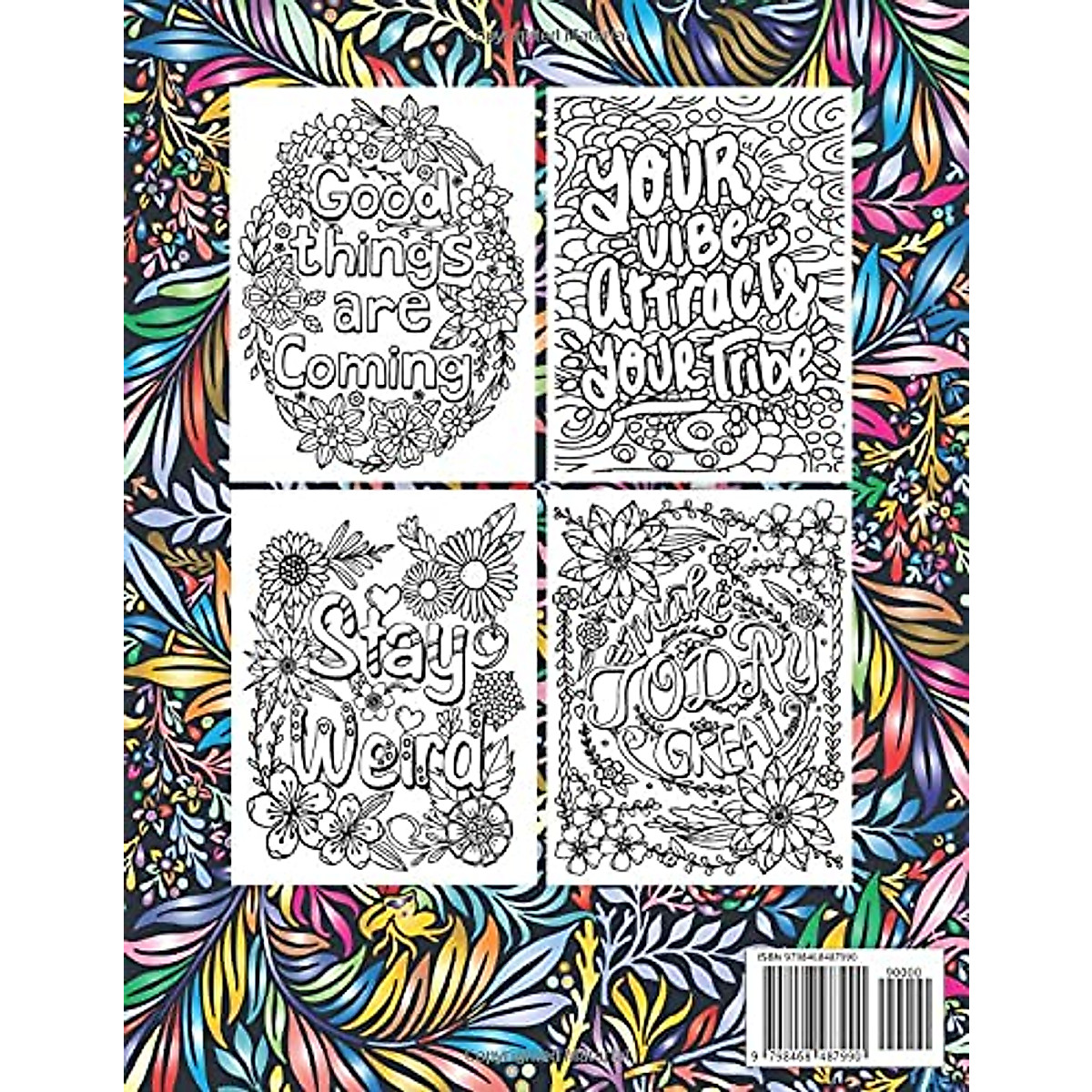 Be a Bad Ass with a Good Ass: Positive Affirmations and Stress Relaxation : Easy Coloring Book for Adults Inspirational Quotes : Good Vibes for Women, ... and Inspirational Sayings for adults