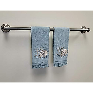Avanti Linens - Fingertip Towel, Soft & Absorbent Cotton (Sand Shells Collection)