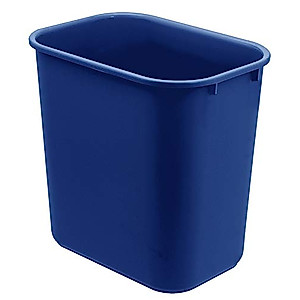 Acrimet Wastebasket Bin 27QT (Plastic) (Blue Color) (Set of 4)
