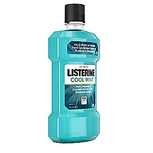 Listerine Antiseptic Mouthwash, Cool Mint 33.8 oz (Pack of 2)