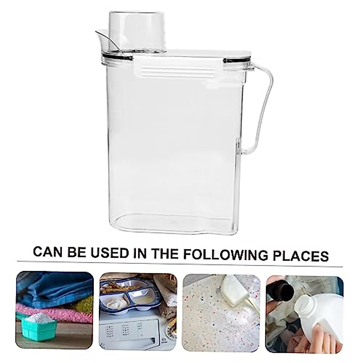 2pcs laundry storage box scent booster beads dispenser scent boosters laundry containers for soap dispensers Liquid Sub Bucket storage barrel with cover plastic